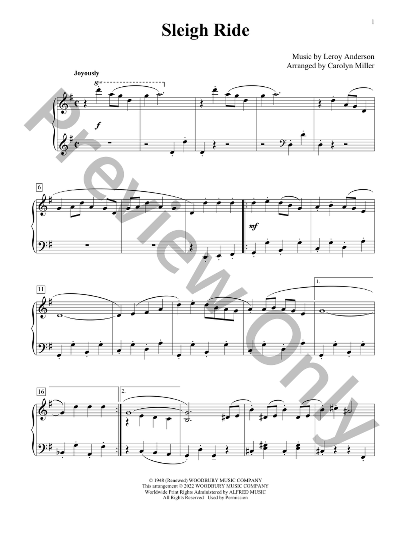 Sleigh Ride | J.W. Pepper