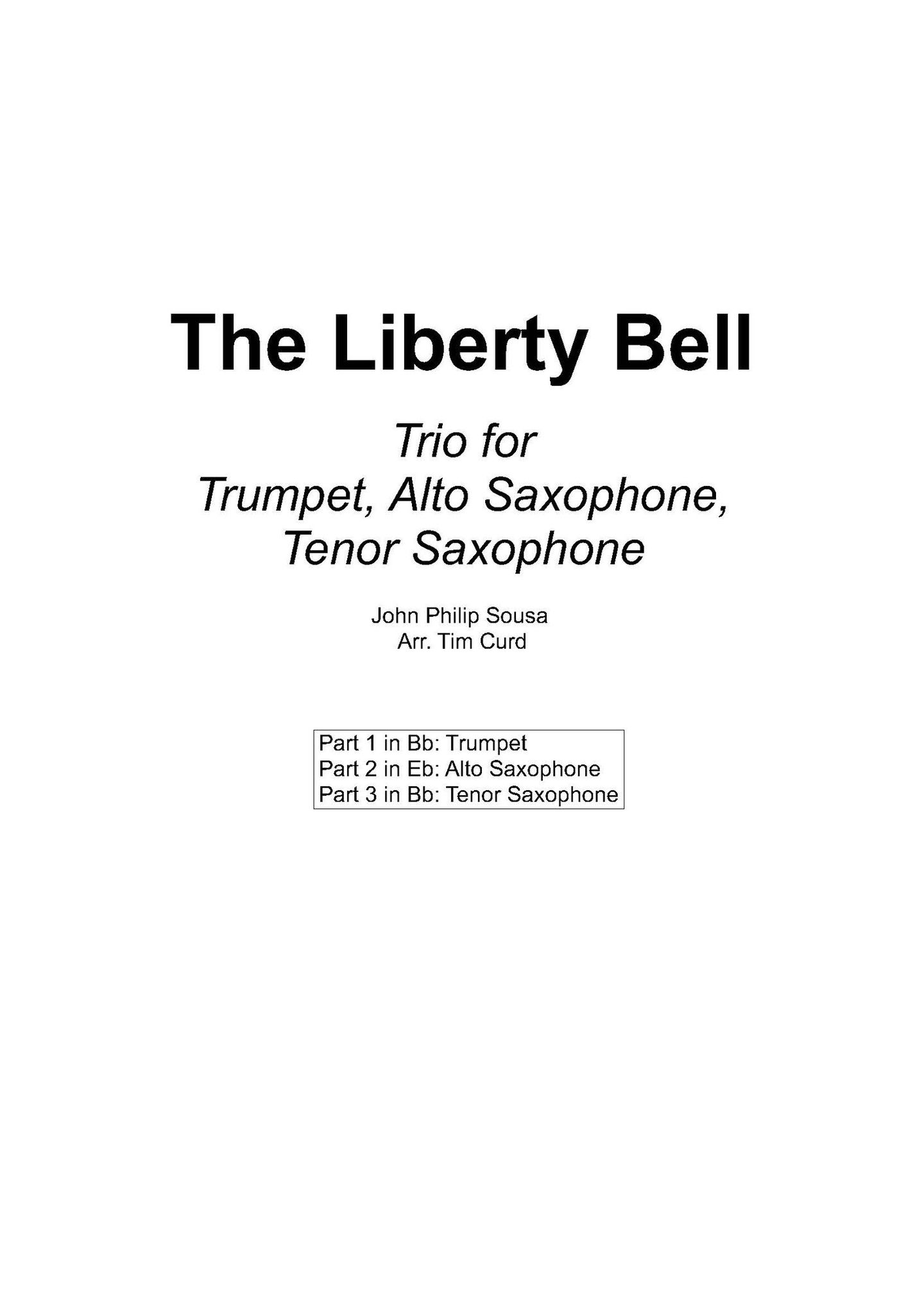 The Liberty Bell. | J.W. Pepper