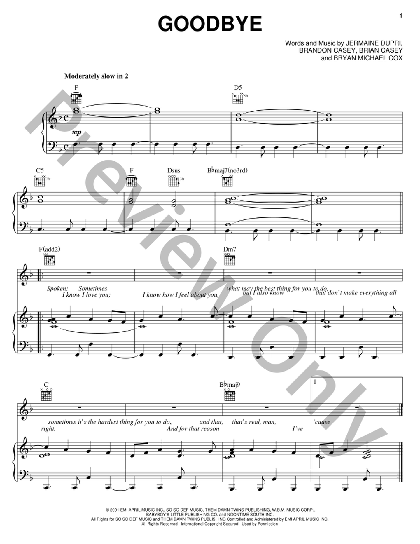 Goodbye | J.W. Pepper