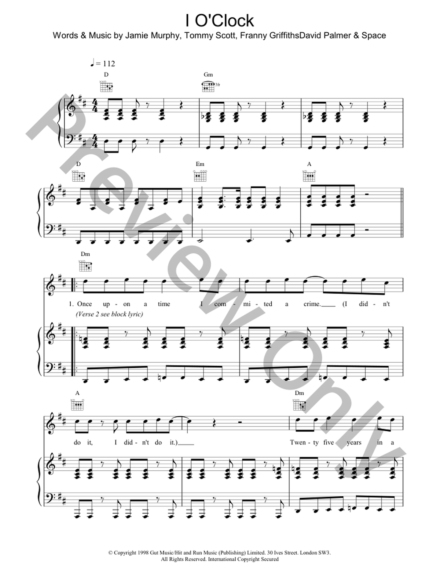 I O'Clock | J.W. Pepper