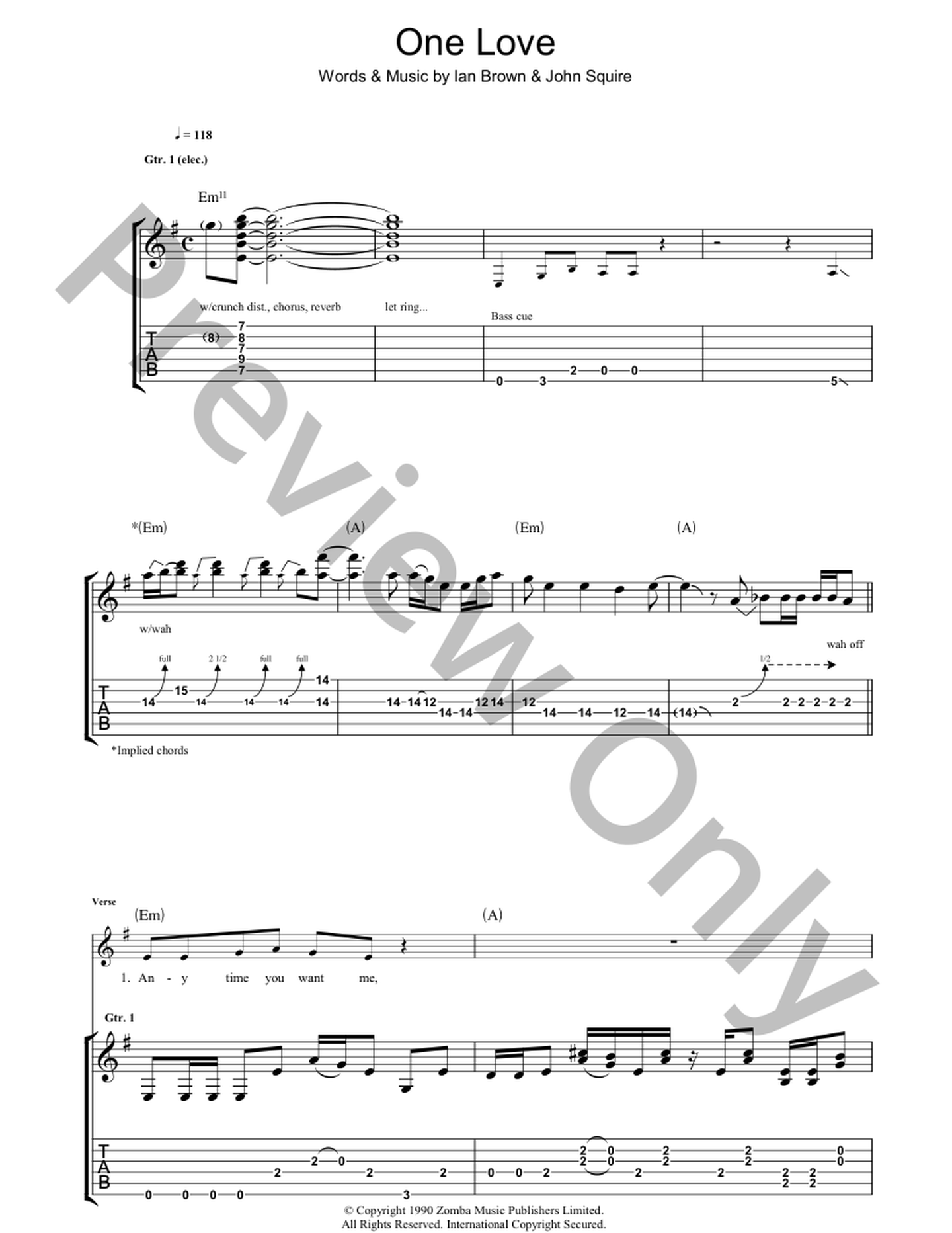 One Love | J.W. Pepper