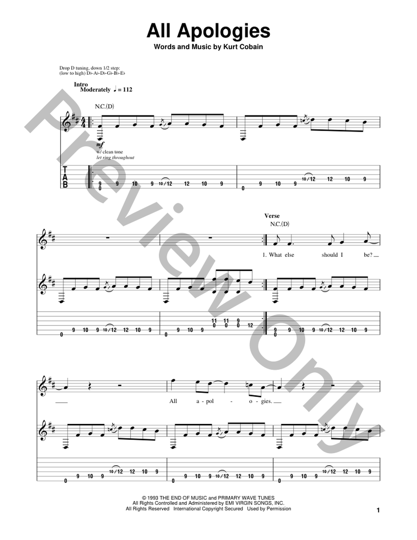 All Apologies | J.W. Pepper