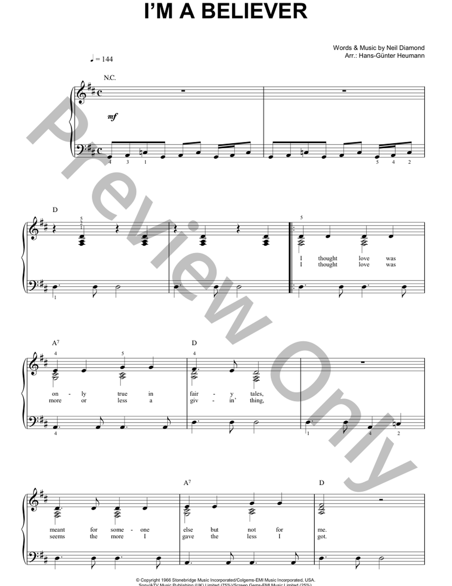 I Am a Believer | J.W. Pepper