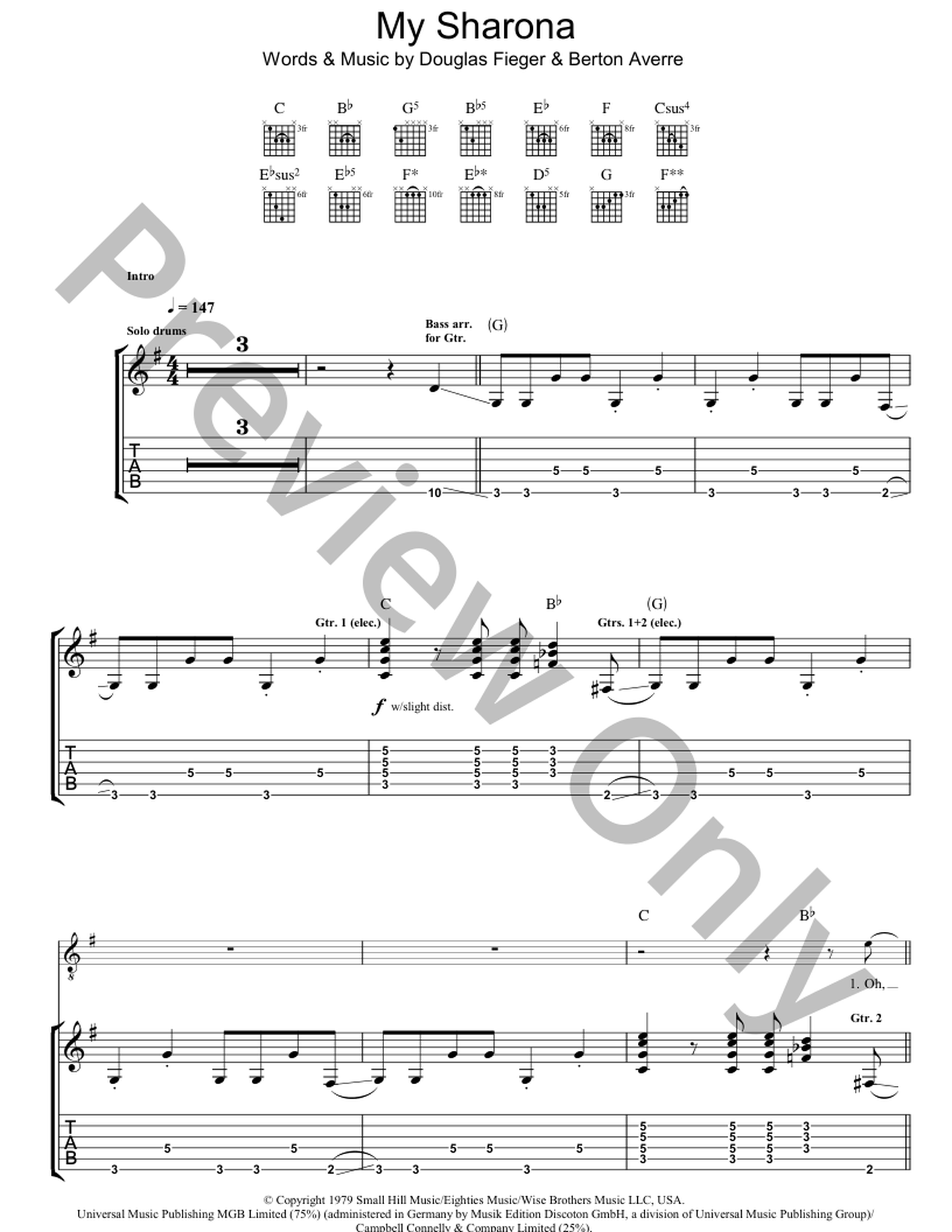 My Sharona | J.W. Pepper