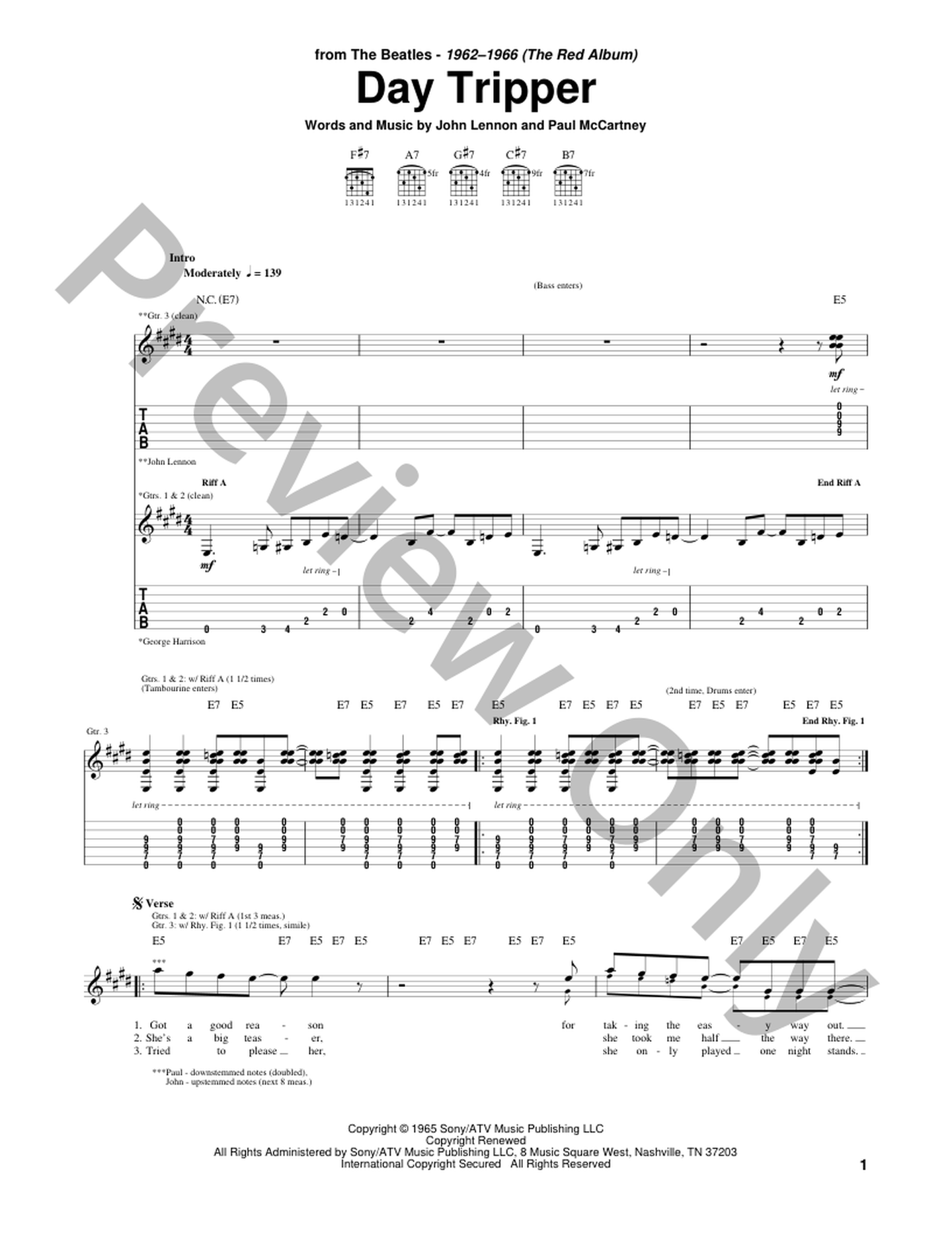 Day Tripper | J.W. Pepper