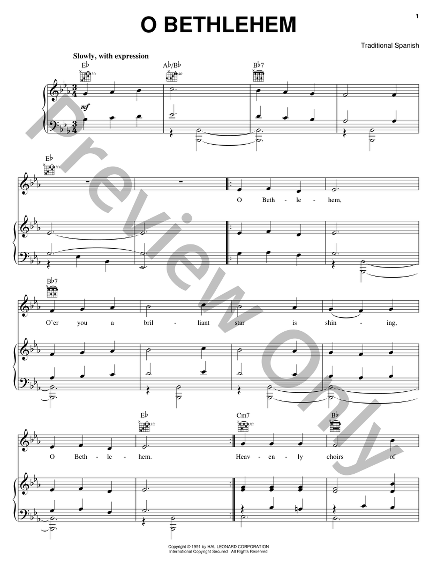 O Bethlehem | J.W. Pepper