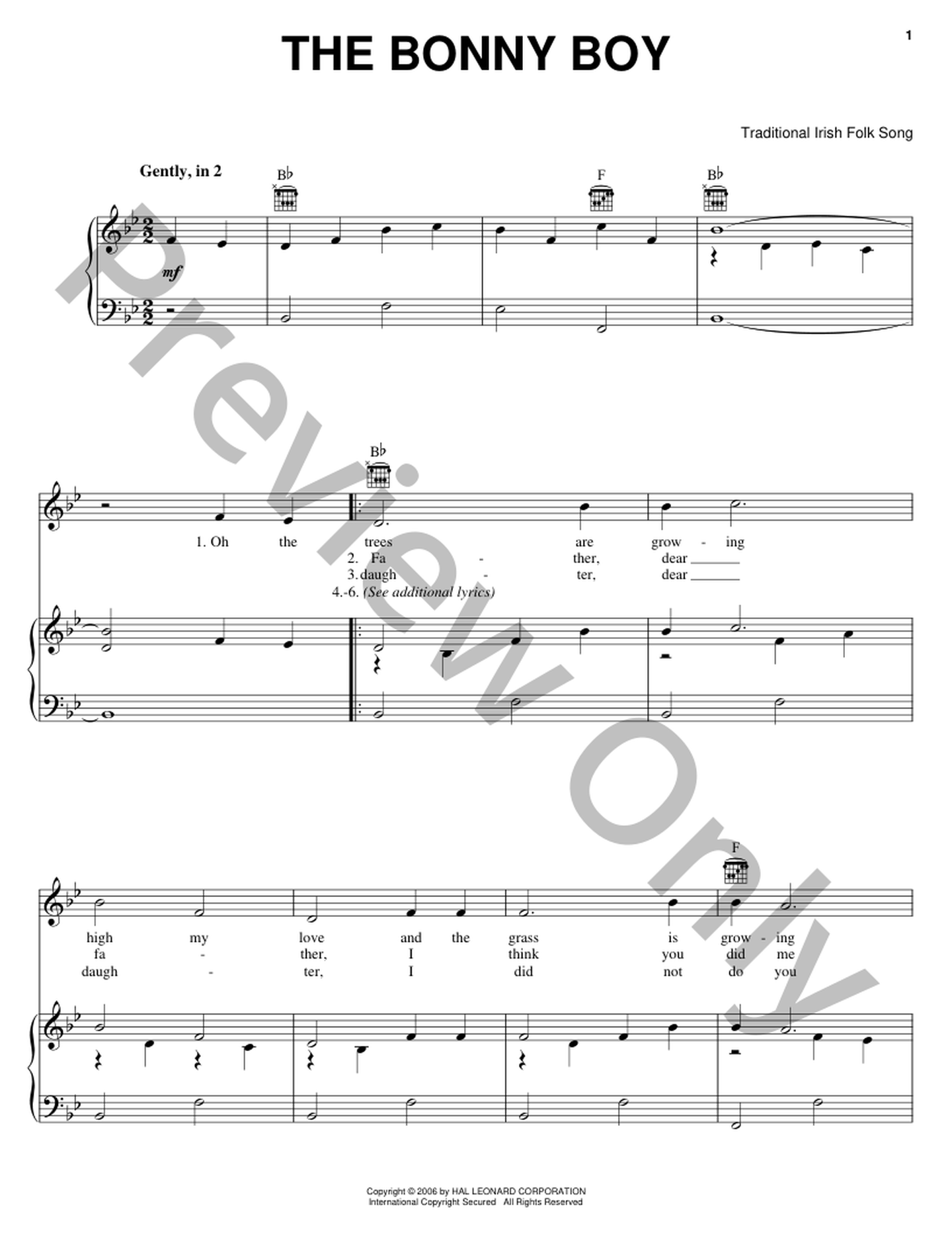 The Bonny Boy | J.W. Pepper