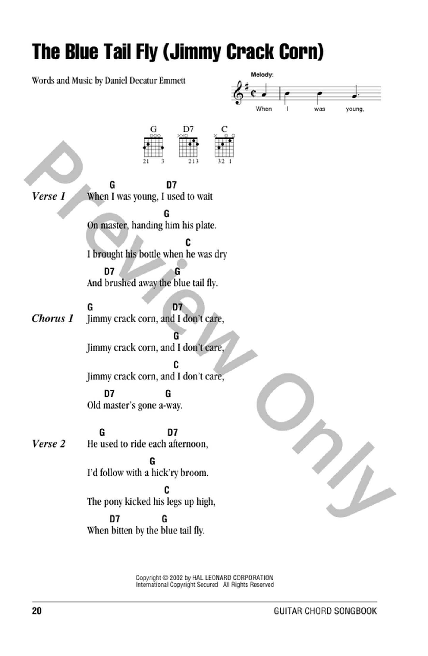 The Blue Tail Fly (Jimmy Crack Corn) | J.W. Pepper