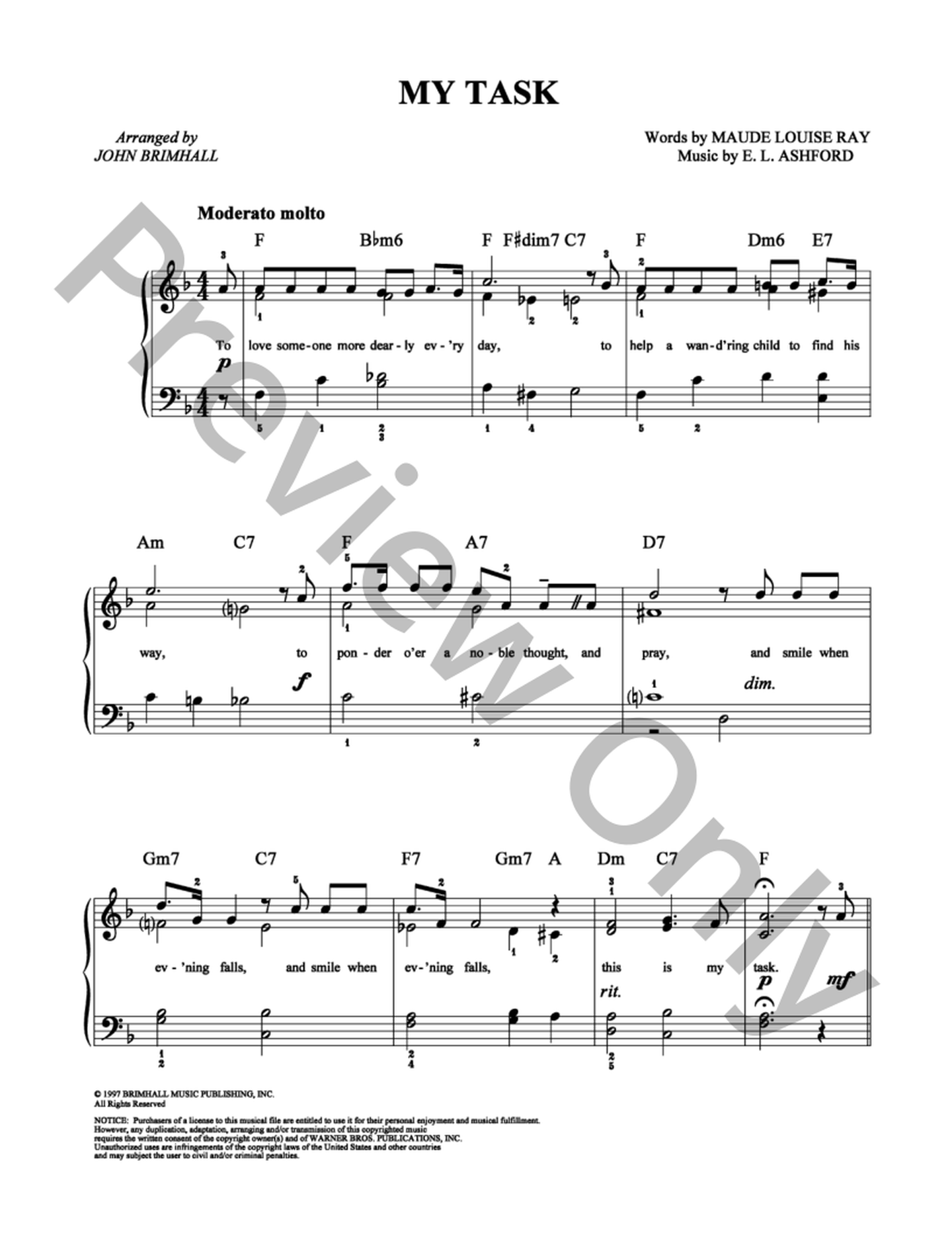 My Task | J.W. Pepper