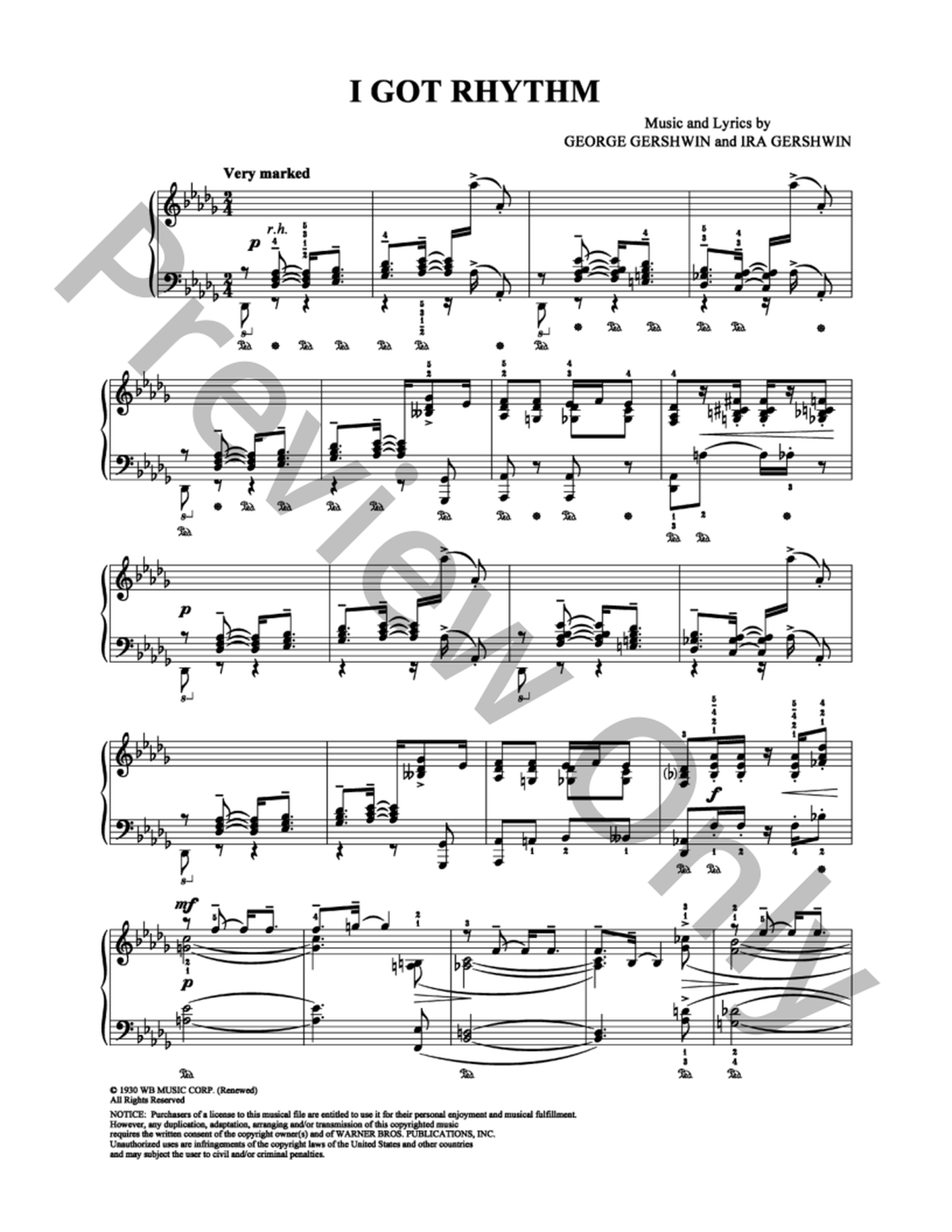 I Got Rhythm | J.W. Pepper