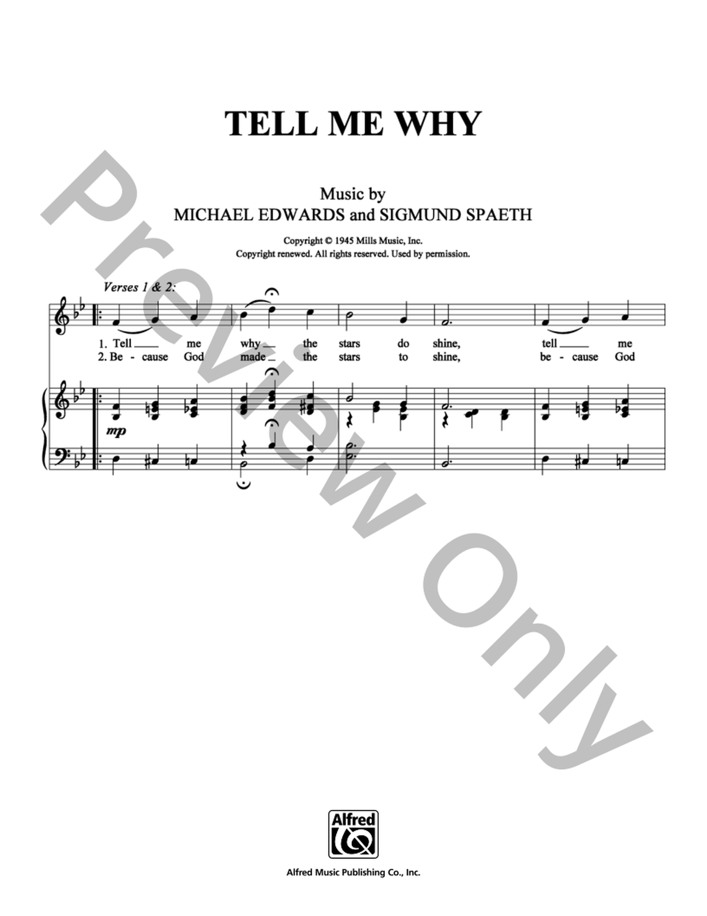 Tell Me Why | J.W. Pepper
