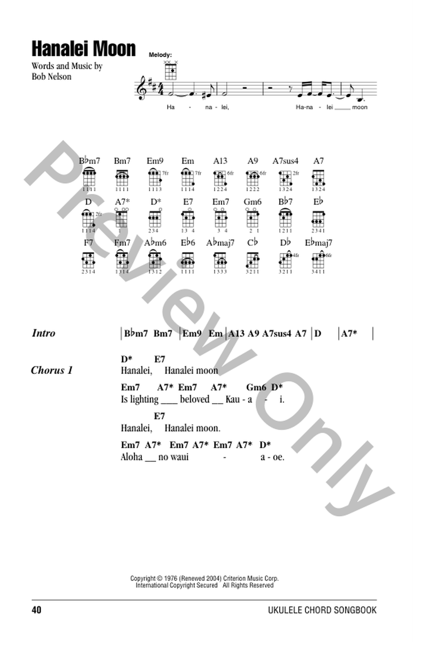 Hanalei Moon | J.W. Pepper